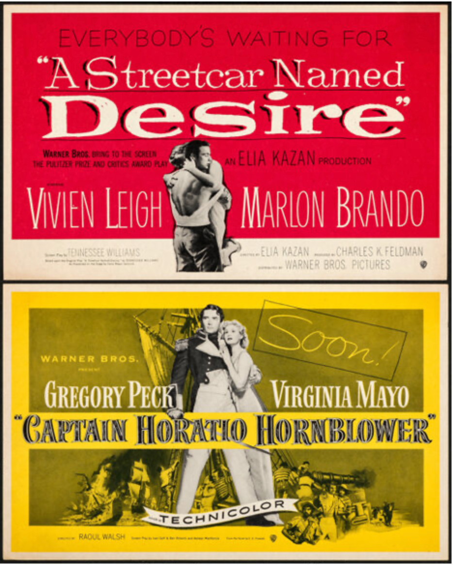Original A Streetcar Named Desire & Other Lot (Warner Bros., 1951 ...
